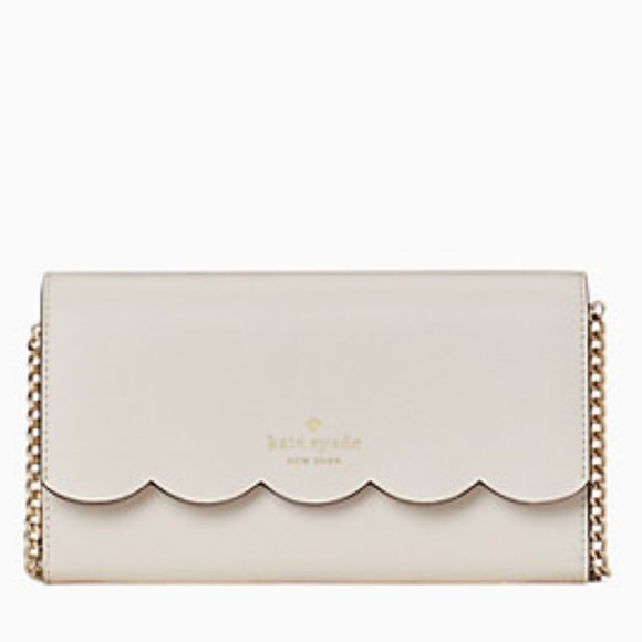 kate spade | Bags | New Kate Spade Gemma Wallet On Chain Parchment Nwt ...